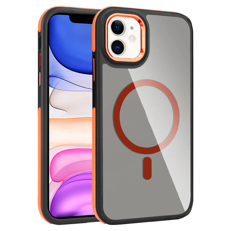 Apple iPhone 11 Kılıf M-safe Şarj Özellikli Mat Görünümlü Zore Solo ...