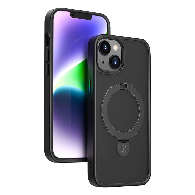 Apple iPhone 14 Plus Kılıf Wiwu ZMM-010 M-safe Şarj Özellikli Parmak ...