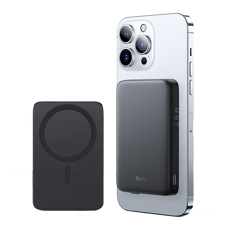 Benks MP07 M-safe Magnetik İnce Tasarımlı Powerbank 10000mAh iPhone 12-13-14 Serisi Powerbank Benks