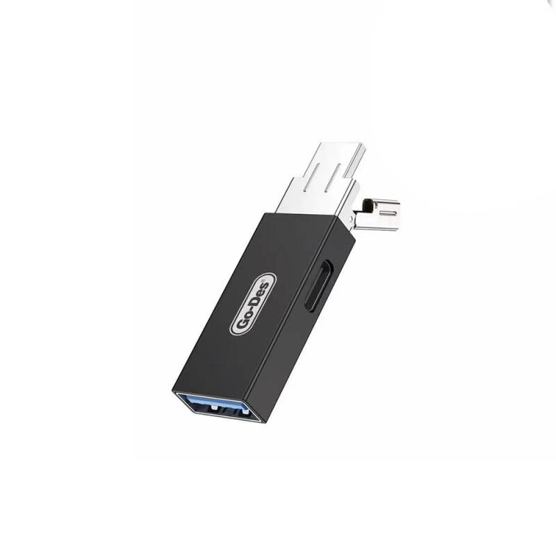Go Des GD-CT192 USB-A to Type-C ve Type-C to USB-A 4in1 OTG Dönüştürücü ...