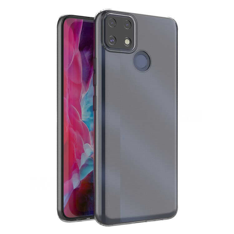 Realme C25 Kılıf Zore Kamera Korumalı Süper Silikon Kapak Realme C25 Zore